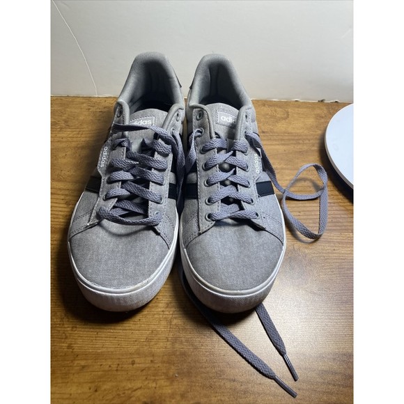 adidas | Shoes | Adidas Mens Size 8 Canvas Sneakers Grayblackwhite ...